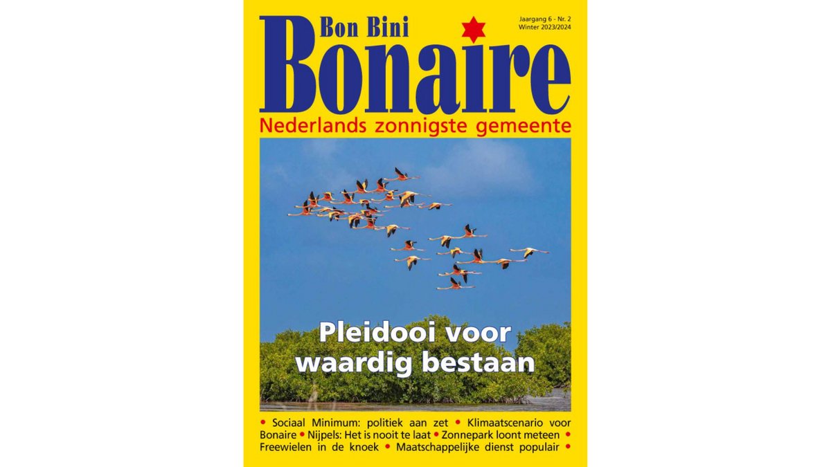 Openbaar Lichaam Bonaire: Lesa awor e edishon nobo di Bon Bini Bonaire magazine