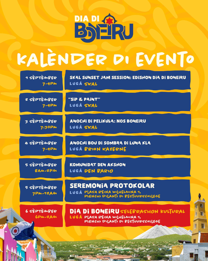 Openbaar Lichaam Bonaire: Uitnodiging: Vier samen Dia di Boneiru 2025